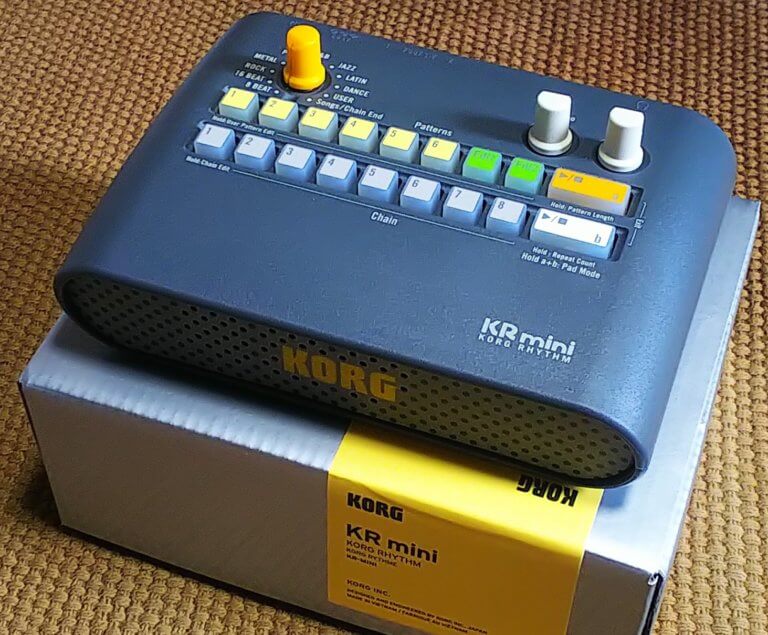 手軽でおすすめのリズムマシン、KORG KR miniの使い方と感想【レビュー】 | エレキギターと共に